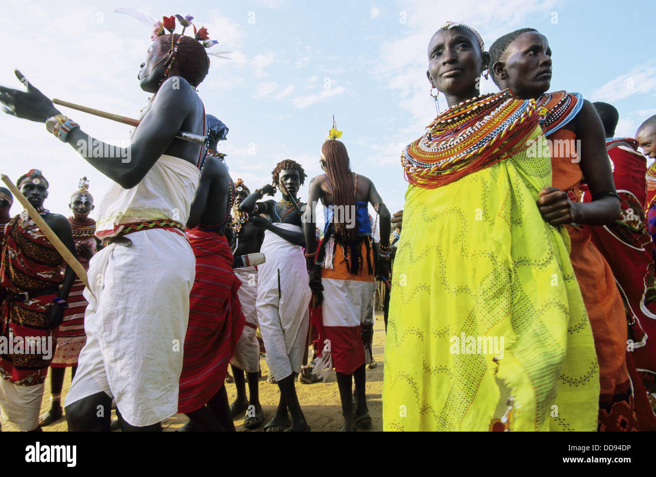 Samburu tribe ritual dance hi-res stock photography and images - Alamy