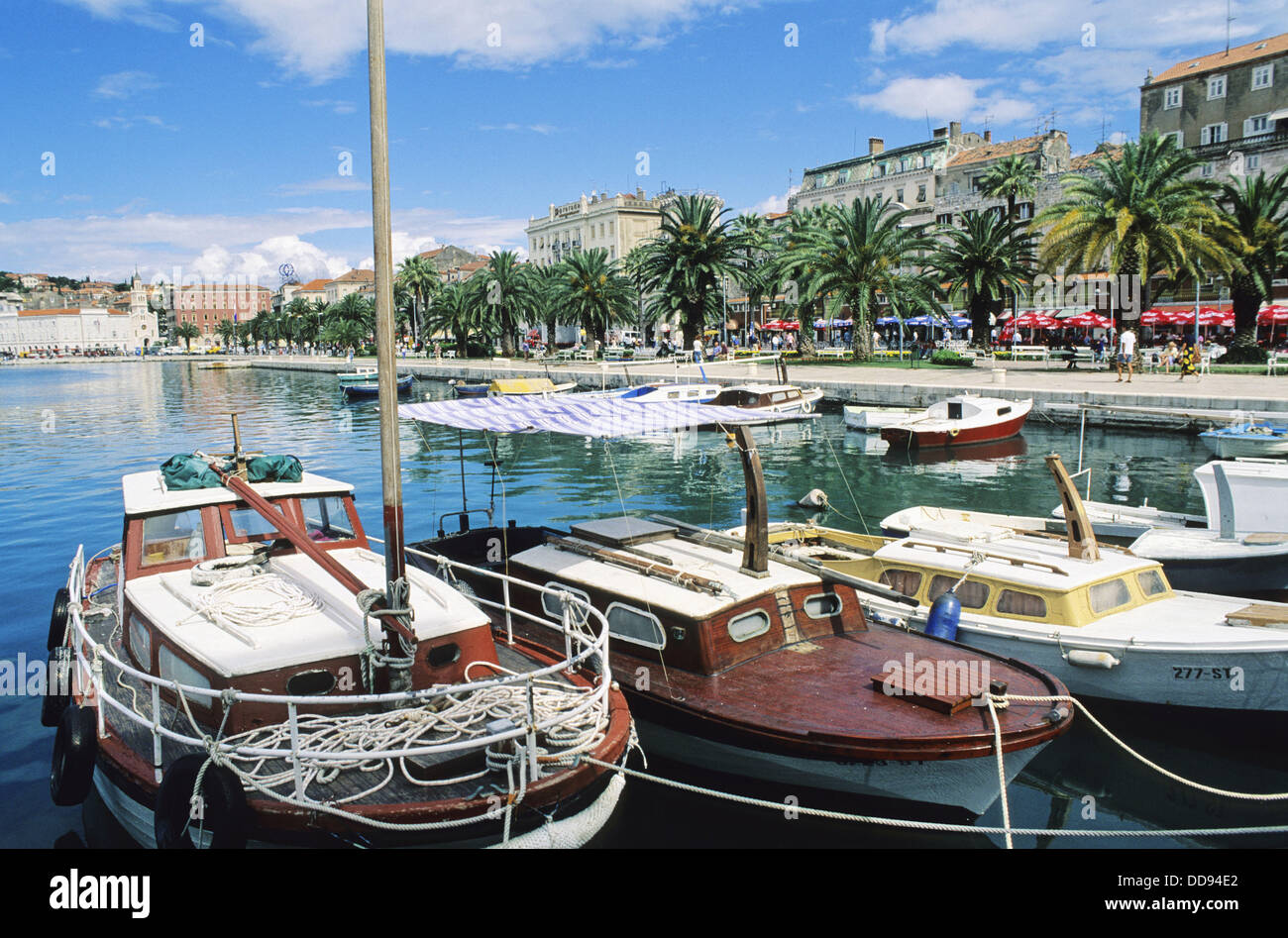 Harbour. Split. Dalmatian coast, Croatia Stock Photo - Alamy