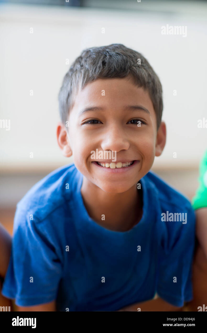 Hispanic boy smiling Stock Photo - Alamy