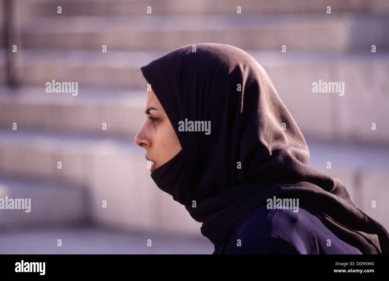 Chador cloak young woman hi-res stock photography and images - Alamy