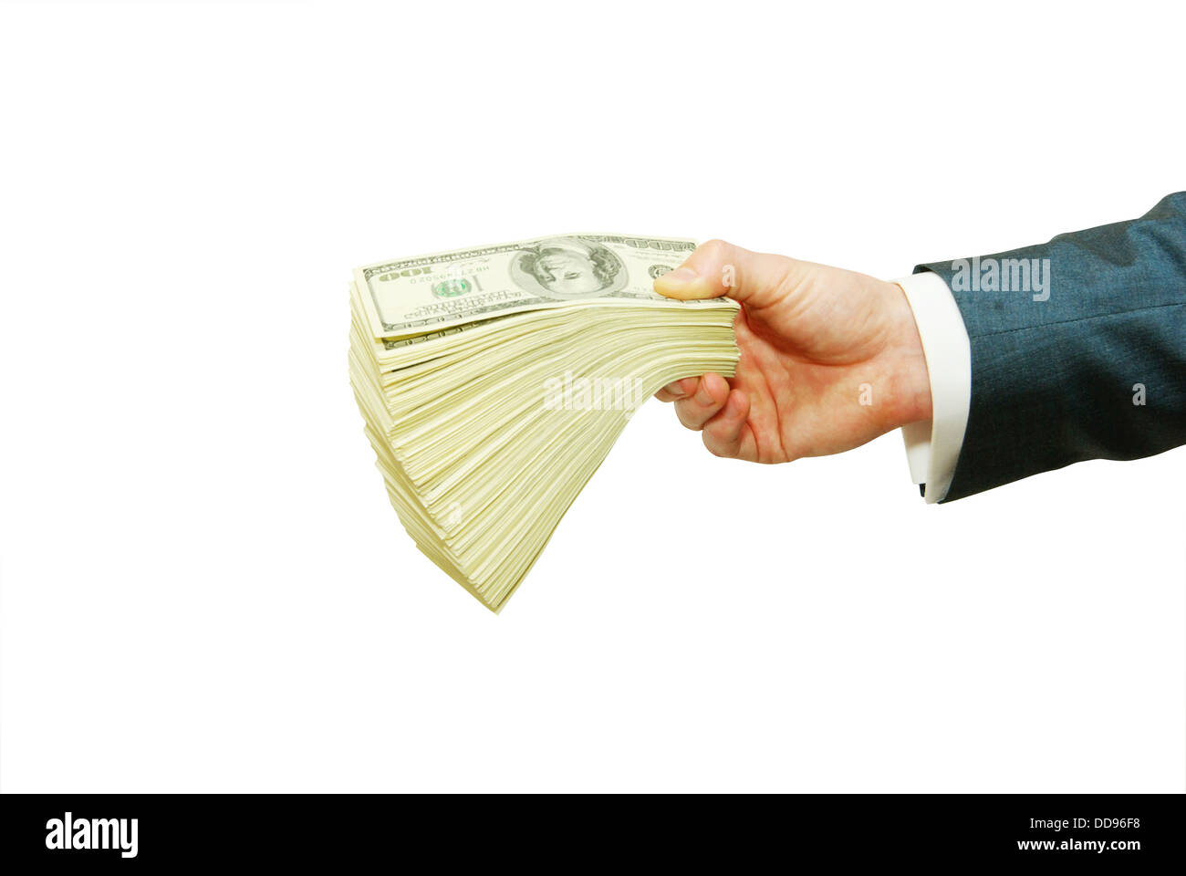 money in hand Stock Photo - Alamy