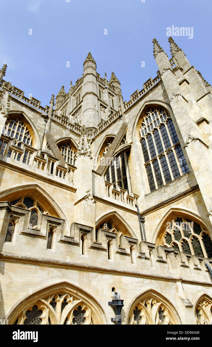 Gothic Building, Bath Abbey, Bath, Somerset, England, UK, GB Stock Photo - Alamy