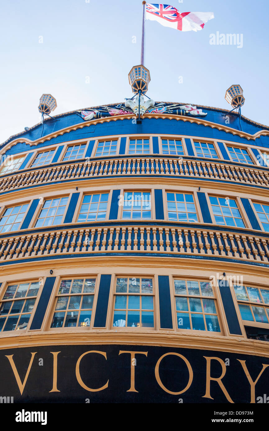 England, Hampshire, Portsmouth, Portsmouth Historic Dockyard, HMS ...