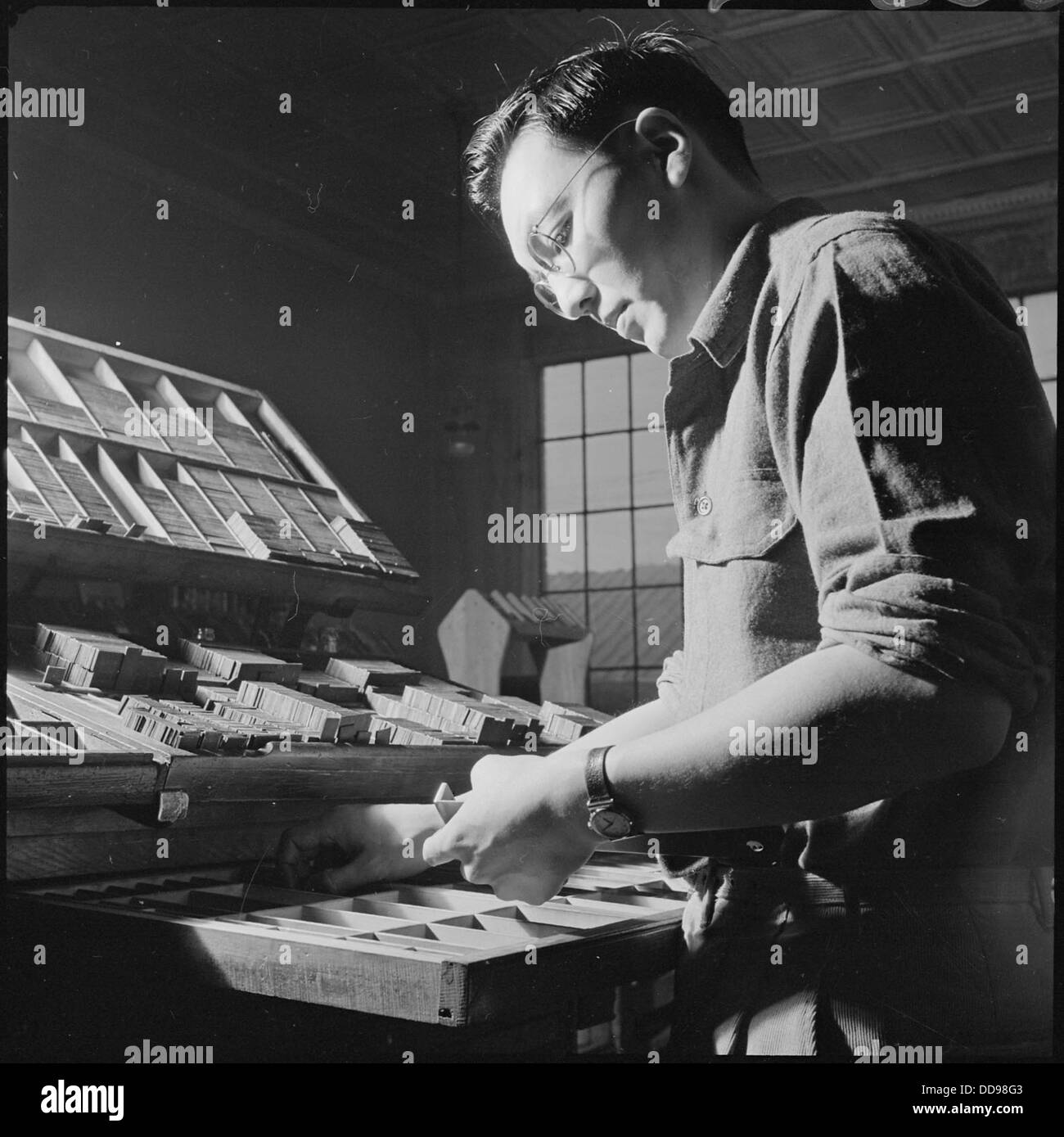 Heart Mountain Relocation Center, Heart Mountain, Wyoming. In the press ...