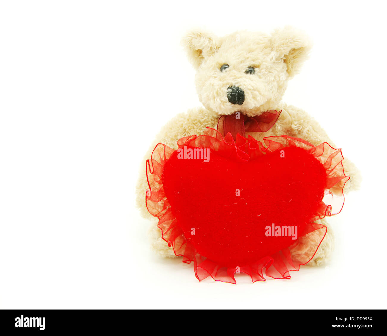 bear holding heart Stock Photo - Alamy
