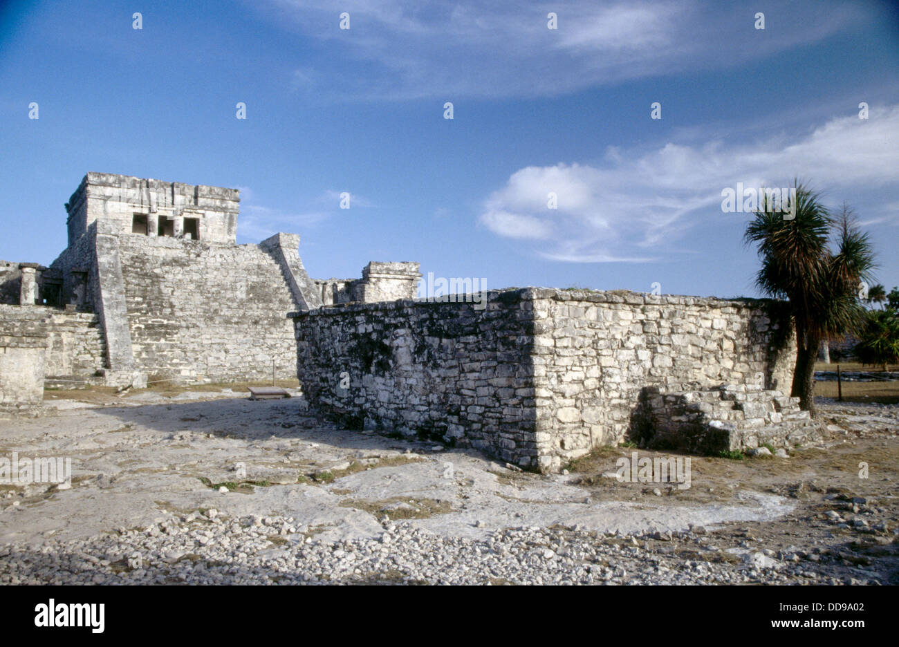 The castle (el Castillo) Mayan ruins. Tulum. Quintana Roo. Mexico Stock ...
