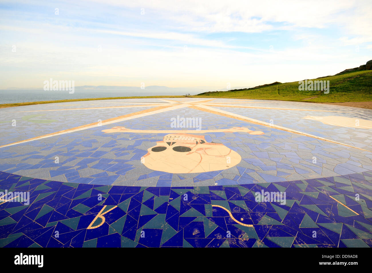 Compass rose mosaic hi-res stock photography and images - Alamy