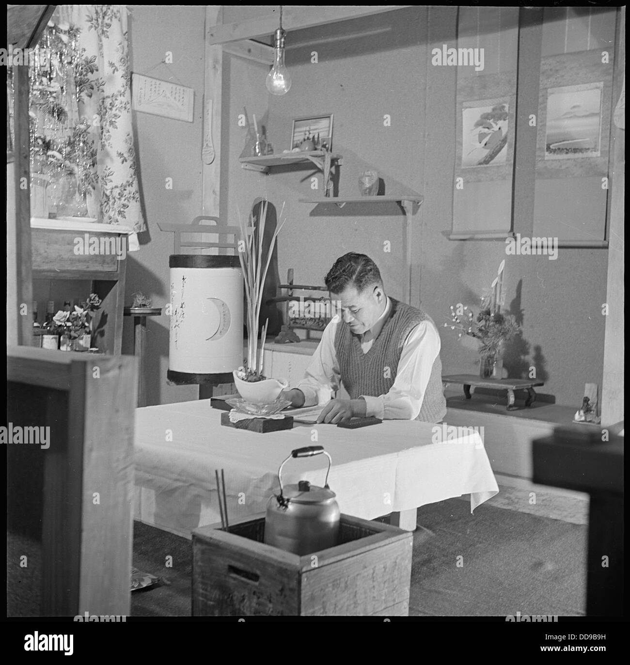 Heart mountain war relocation center Black and White Stock Photos ...