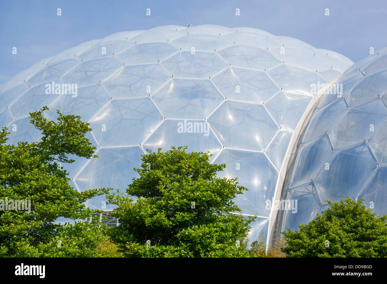 England, Cornwall, St.Austell, The Eden Project, Detail of Plastic ...