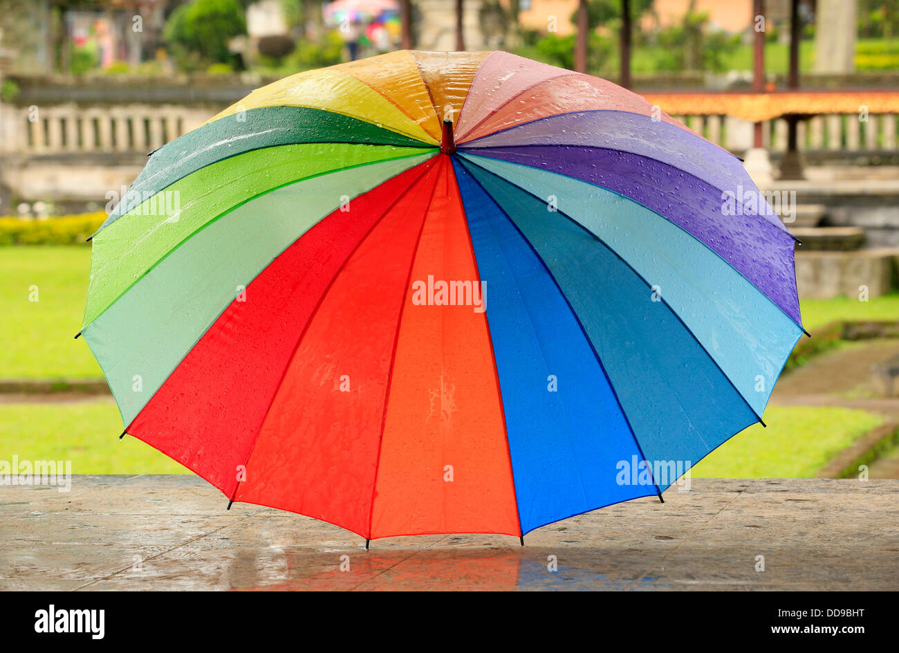 Multi color beach umbrella hi-res stock photography and images - Alamy