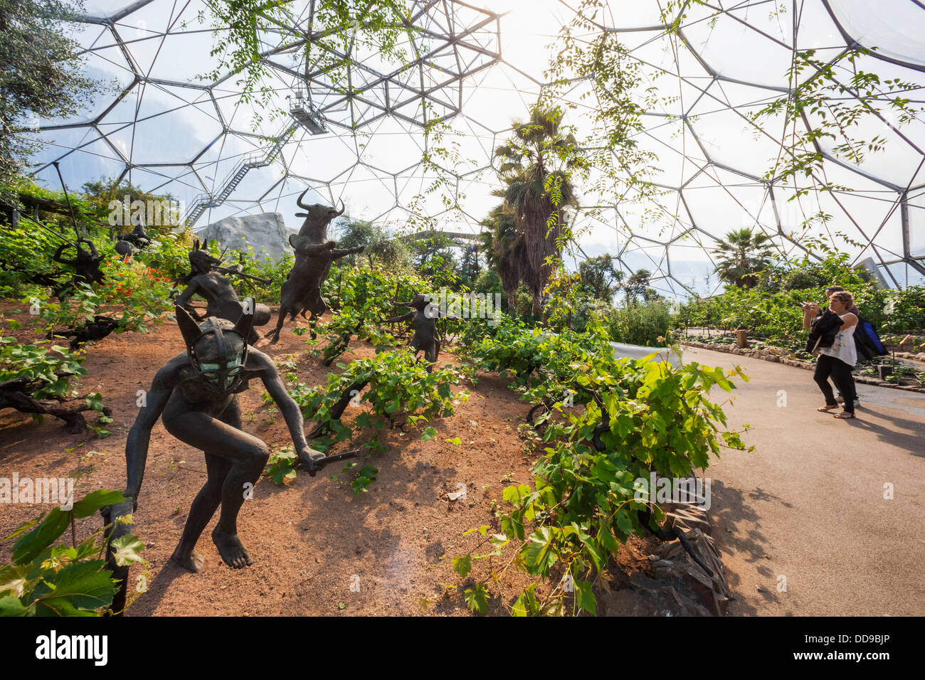 Eden project cornwall interior flowers hi-res stock photography and ...