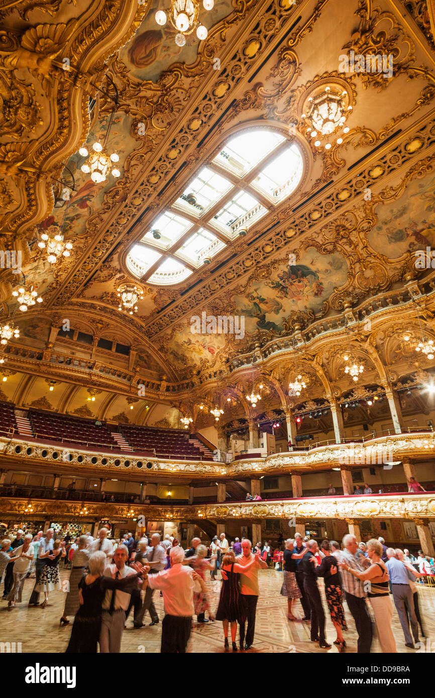 England, Lancashire, Blackpool, Blackpool Tower, The Ballroom Stock ...