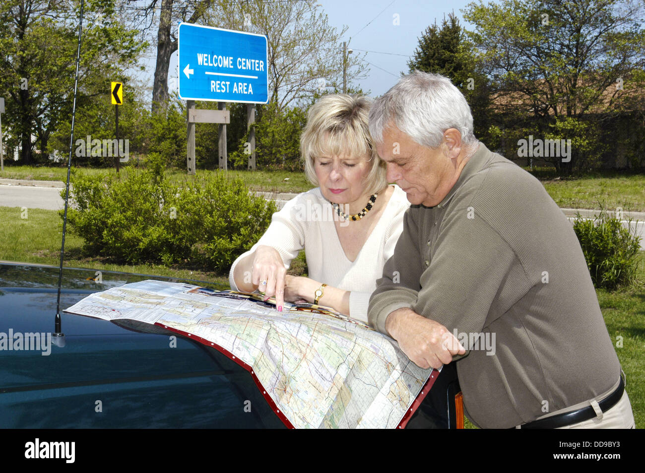 Check road map for directions hi-res stock photography and images - Alamy