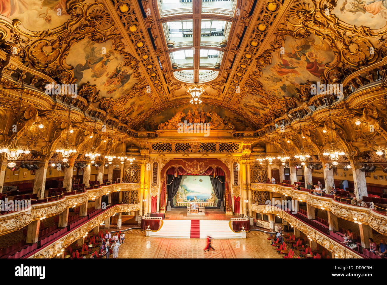 England, Lancashire, Blackpool, Blackpool Tower, The Ballroom Stock ...