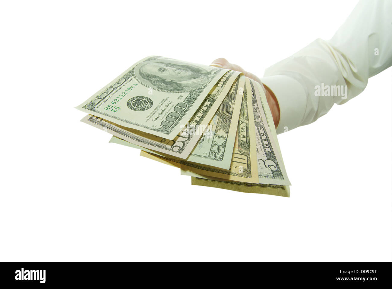 hand with money Stock Photo - Alamy