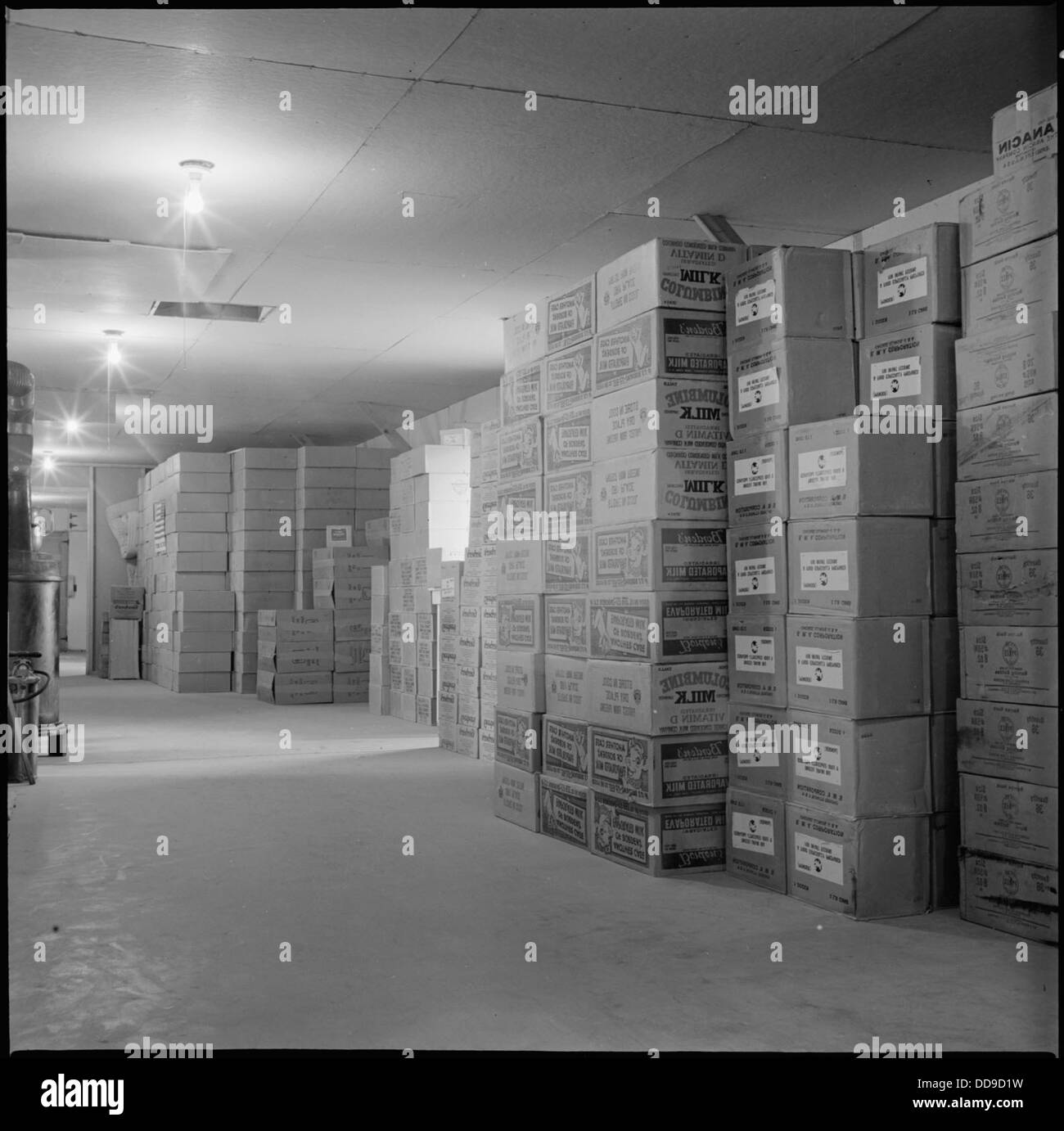 At the Heart Mountain Relocation Center in Wyoming, a scene inside the ...