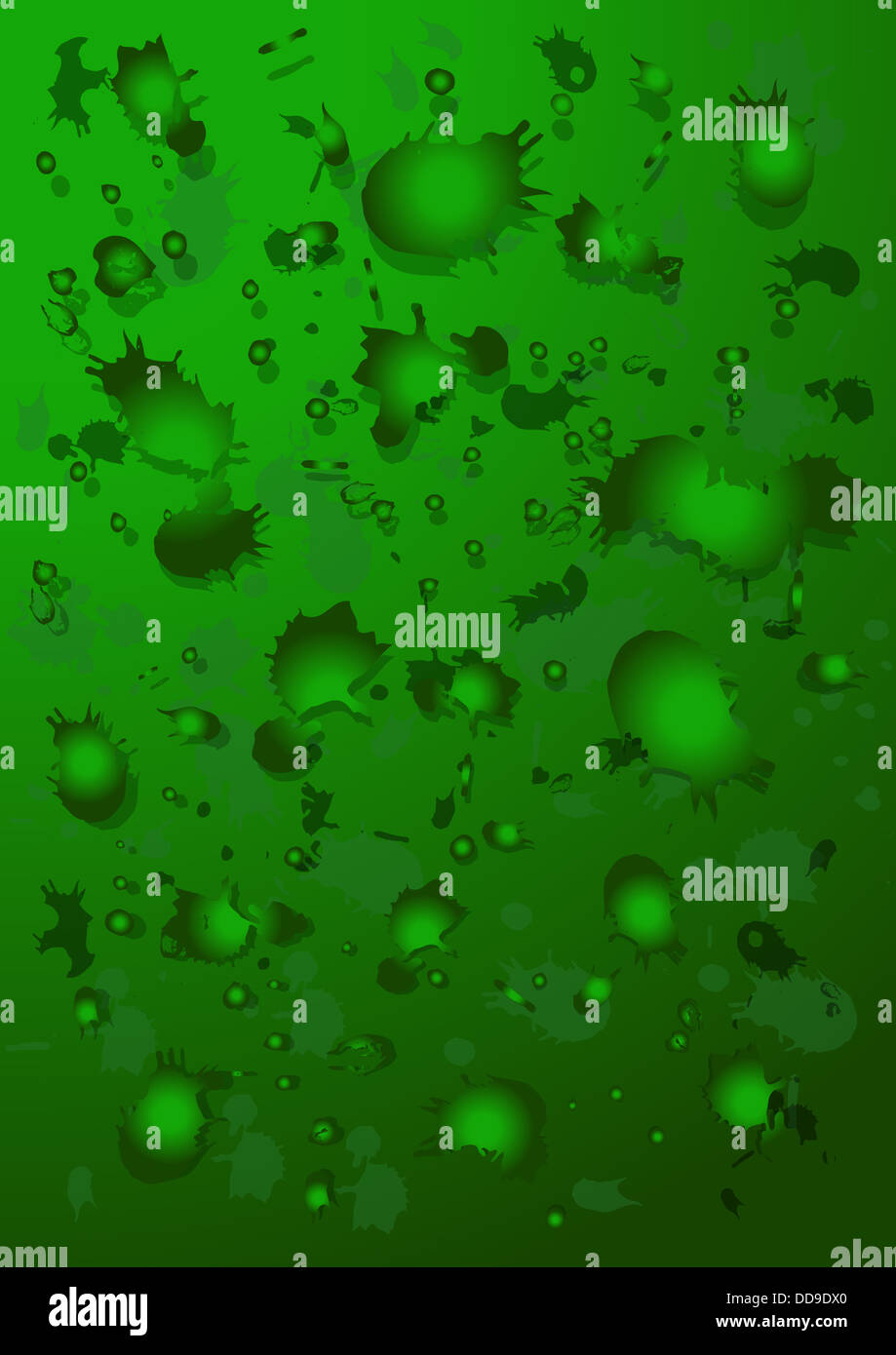 Abstract forms on a satin green background Stock Photo - Alamy