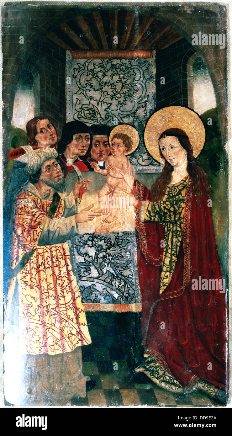 Flemish-Spanish pannels of Torremuña (15th century Stock Photo - Alamy