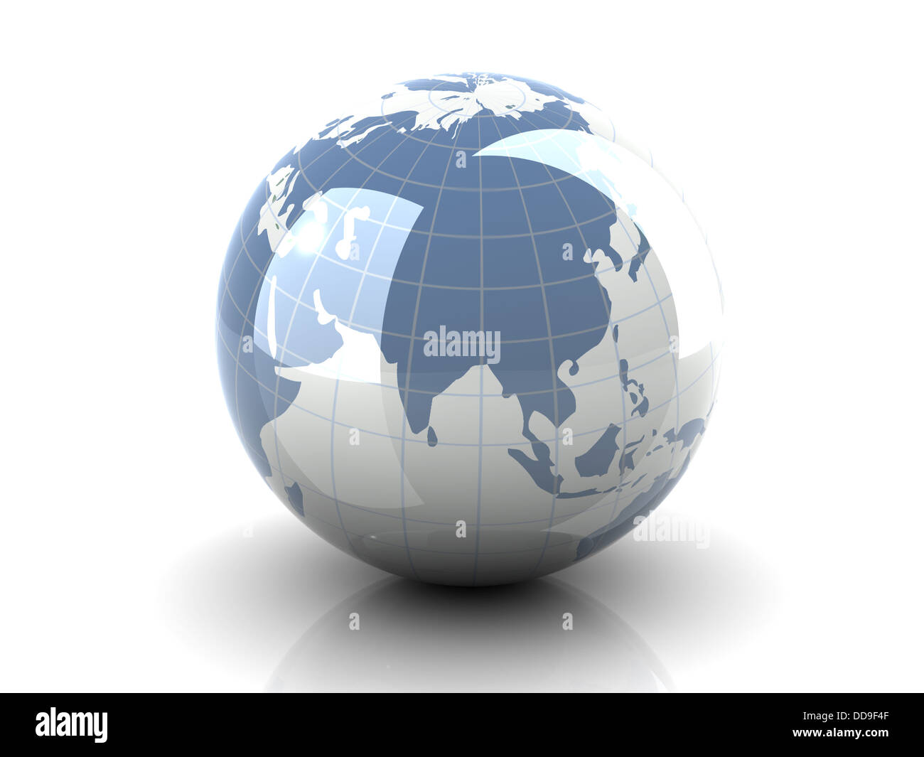 3D rendered Illustration. An Earth Globe Stock Photo - Alamy