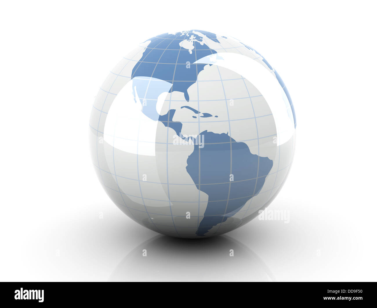 3D rendered Illustration. An Earth Globe Stock Photo - Alamy