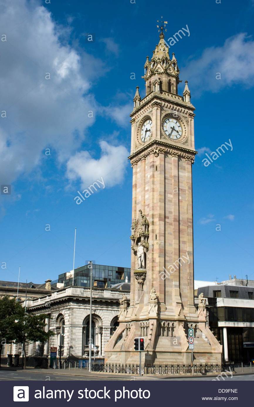 Belfast Clock Tower Prince Albert Stock Photos & Belfast Clock Tower ...