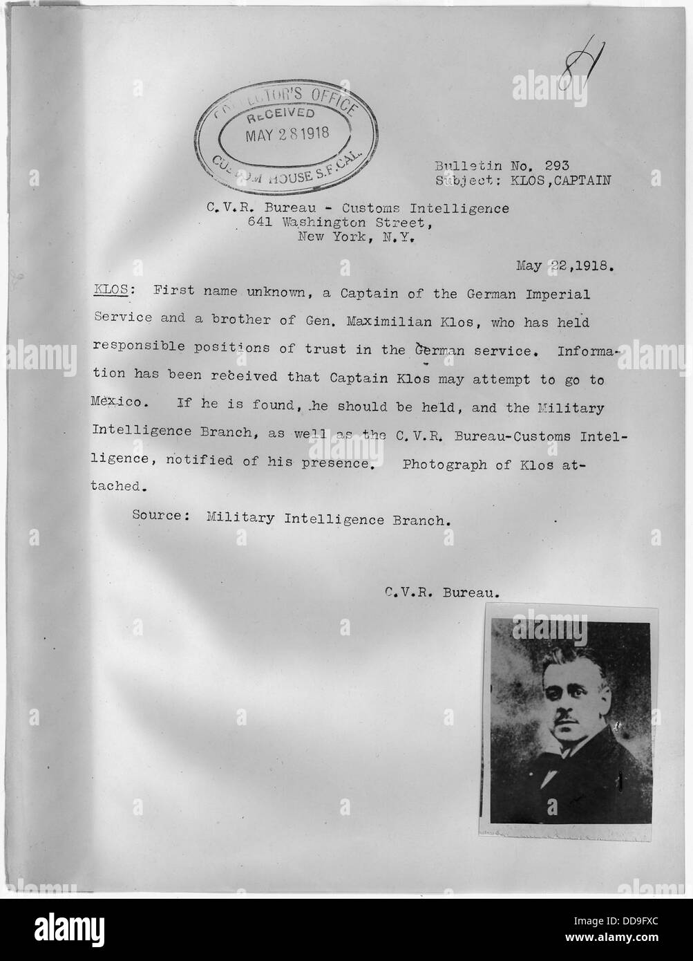 The Intelligence Division Passenger Report details individuals and ...