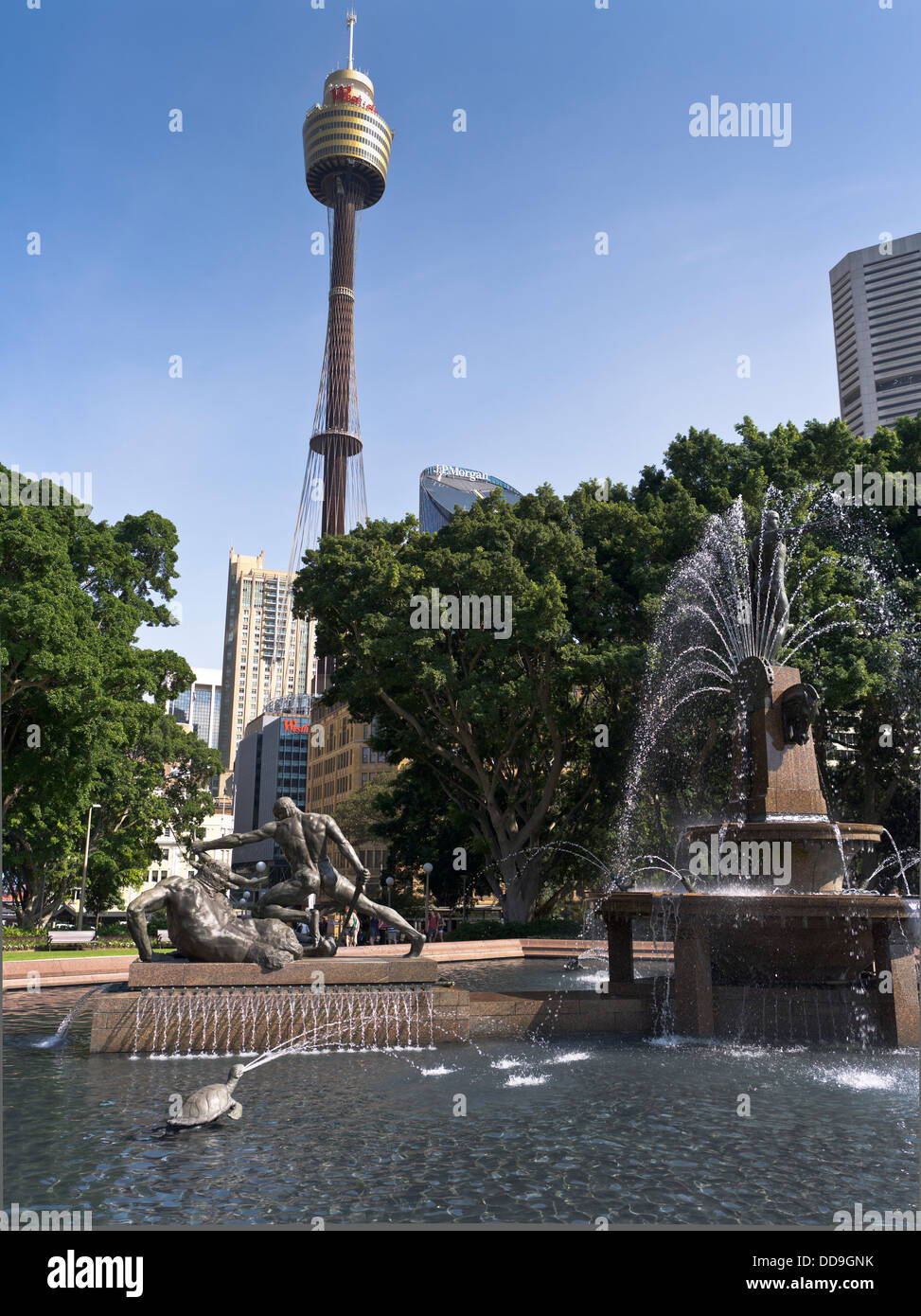 dh Hyde Park SYDNEY AUSTRALIA JF Archibald Memorial Fountain city ...