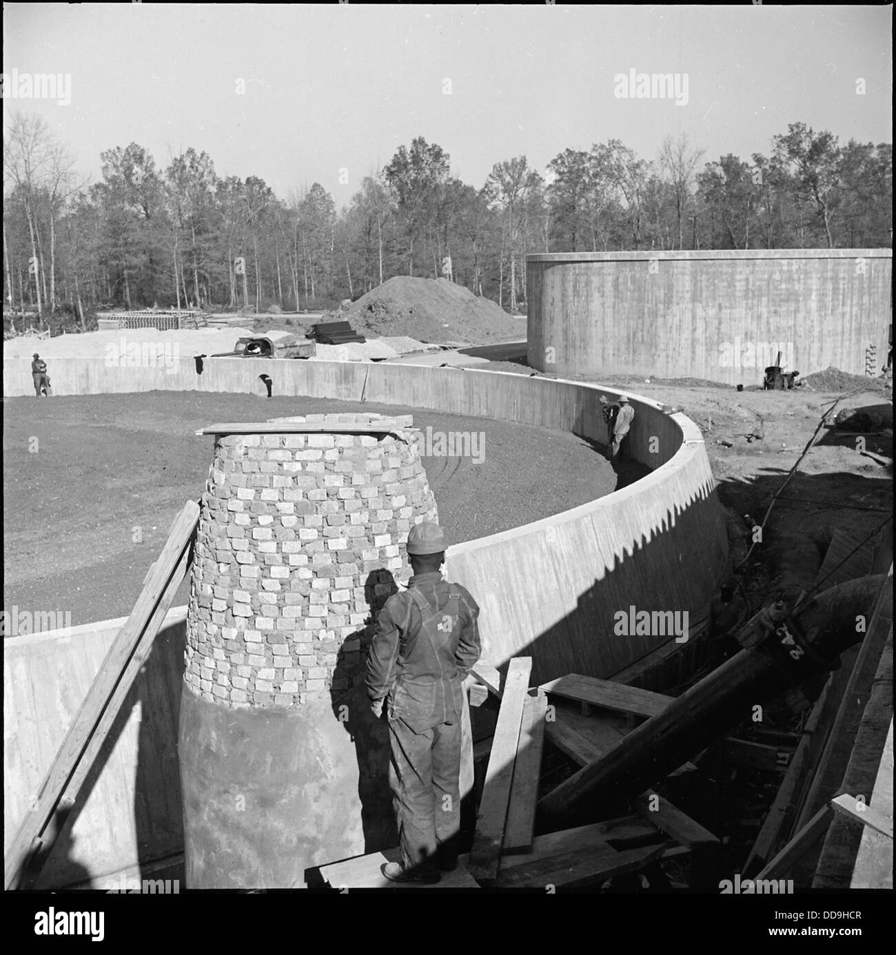 This image shows the sewage disposal plant at the Jerome Relocation ...