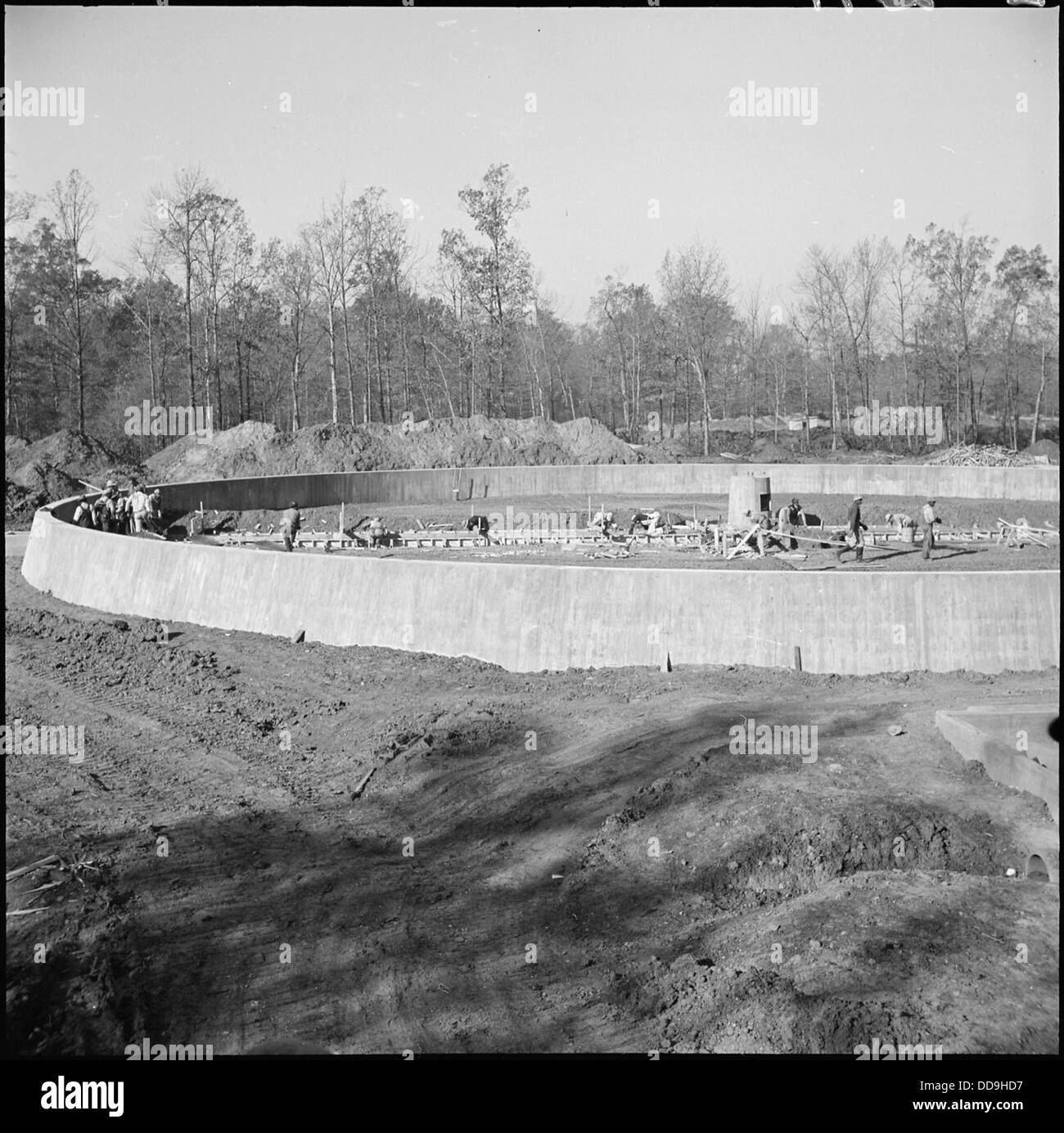This photograph depicts the sewage disposal plant at the Jerome ...