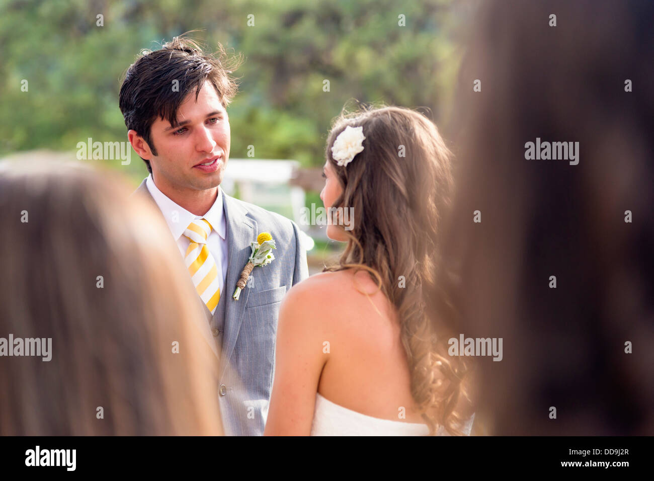 USA, Texas, Bride and groom at wedding ceremony Stock Photo - Alamy