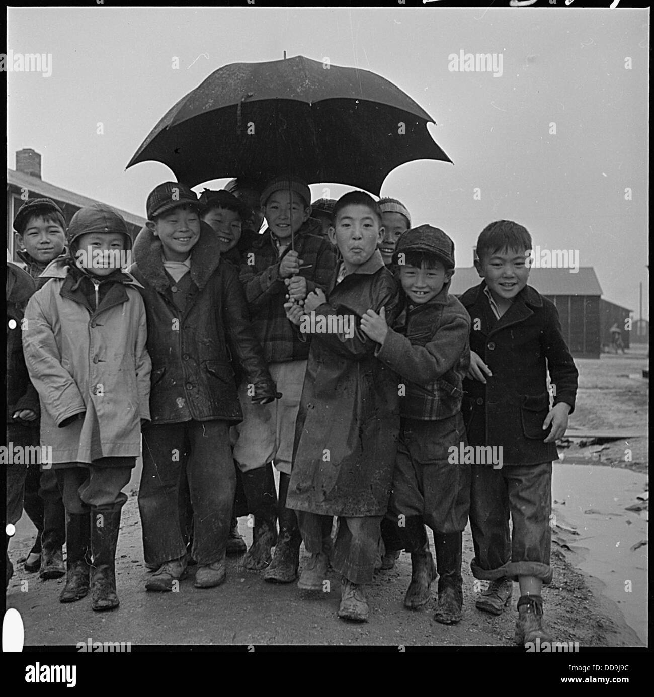 This photograph depicts children at the Jerome Relocation Center in ...