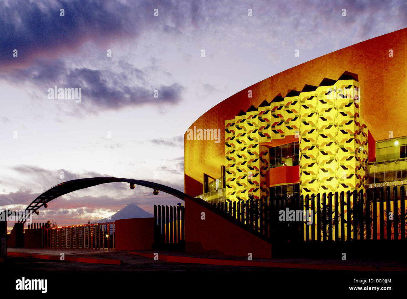 New auditorium in the evening, Puebla. Mexico Stock Photo - Alamy
