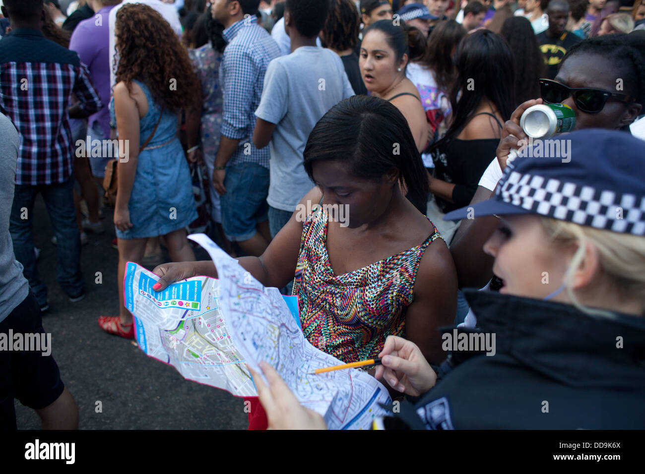 A black women asks a white female police officer for directions both ... A black women asks a white female police officer for directions both ...