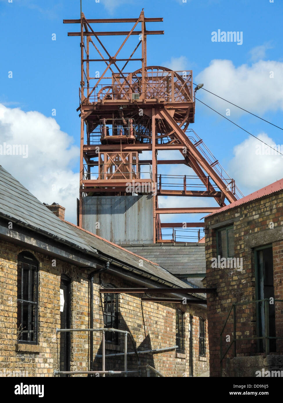 The winding gear for the lift cages of the Big Pit, National Coal ...