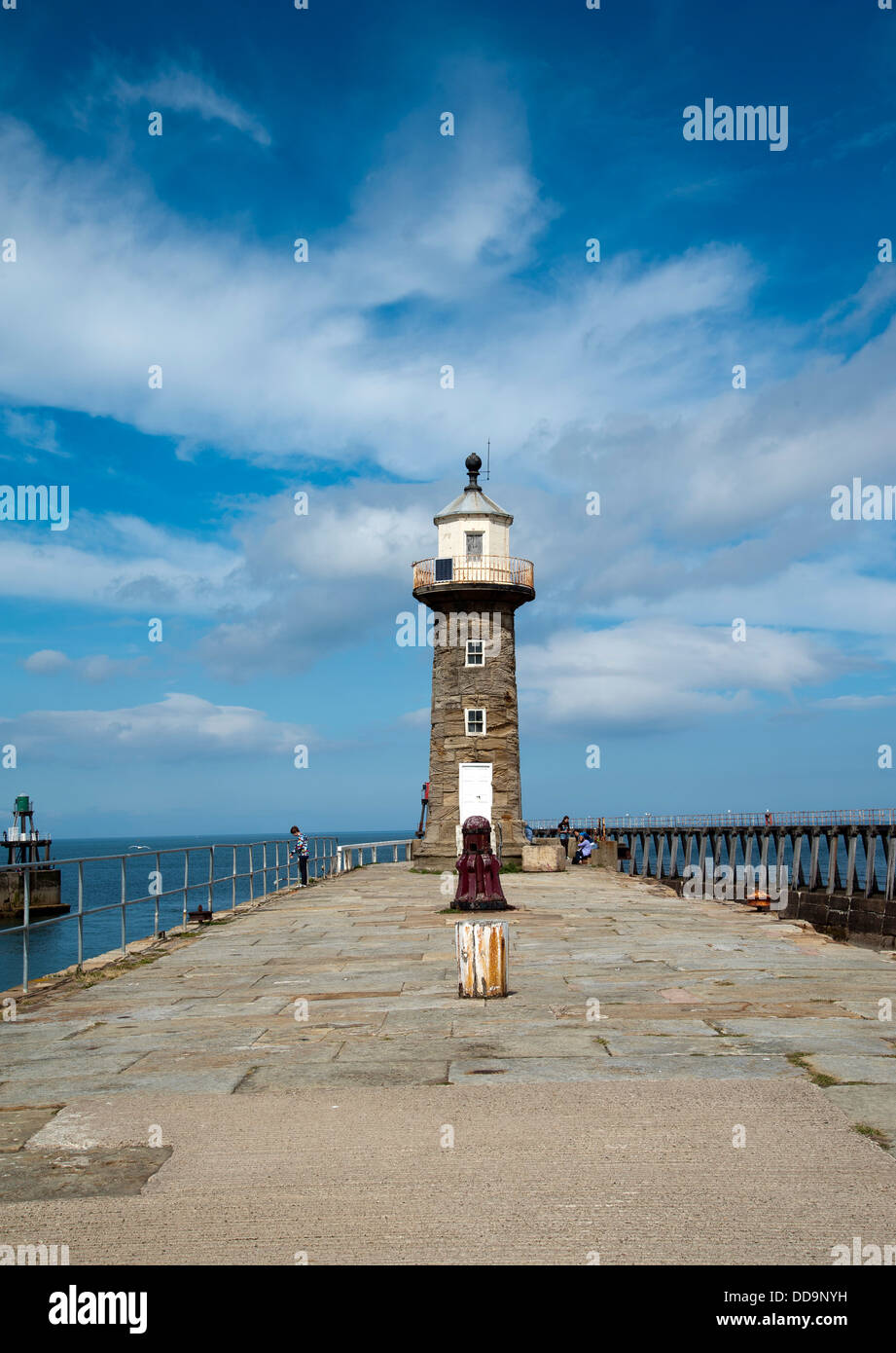 Whitby Bay Lighthouse High Resolution Stock Photography and Images - Alamy