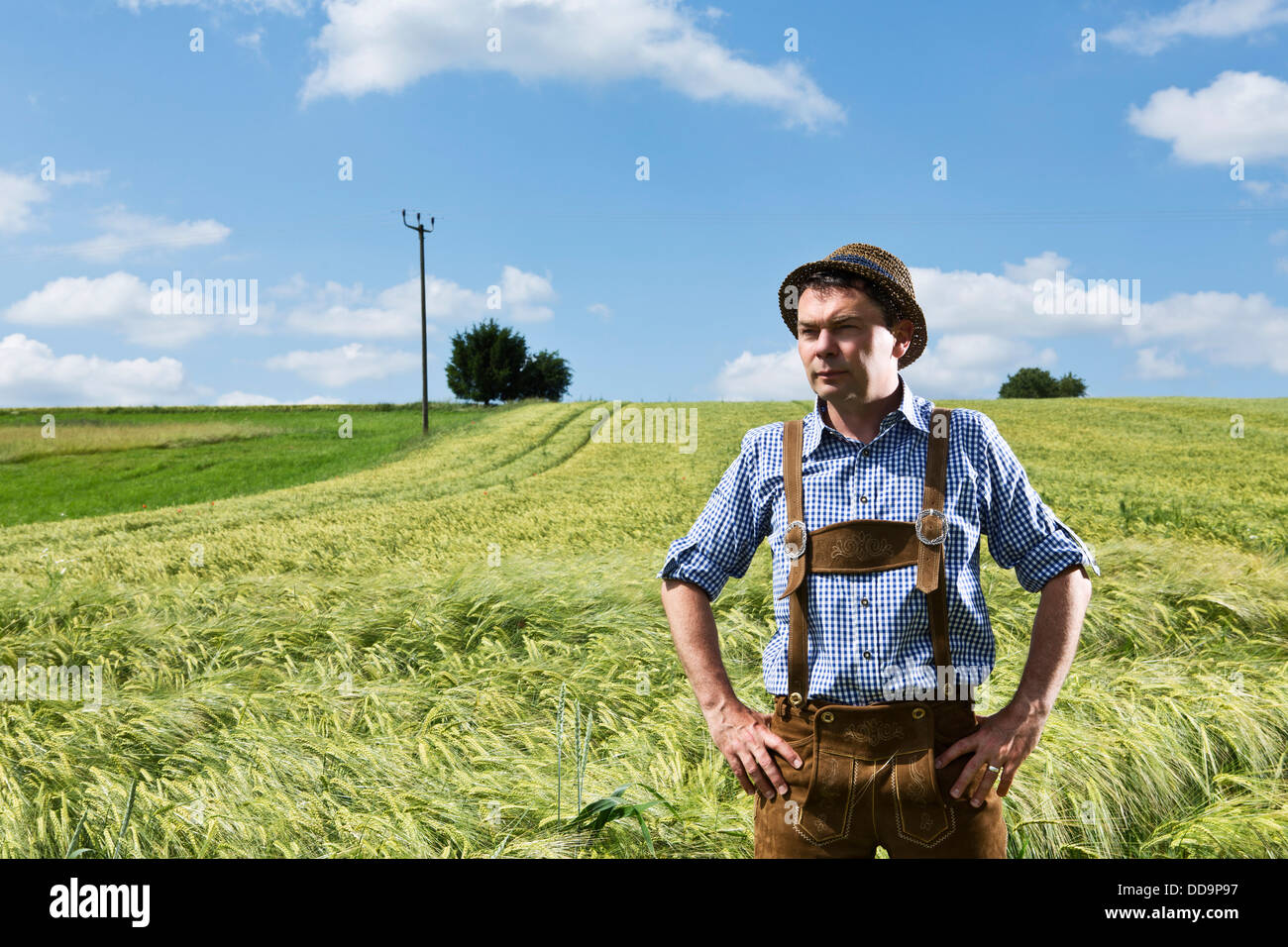 Farmer standing in his corn fields hi-res stock photography and images ...