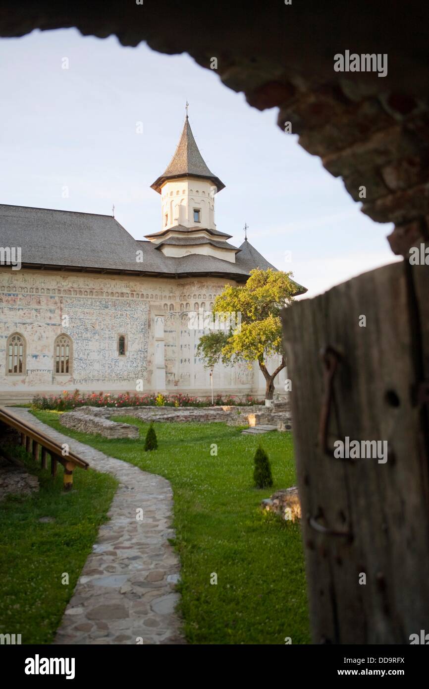 Unesco World Heritage Probota monastery Bucovina Romania Stock Photo ...