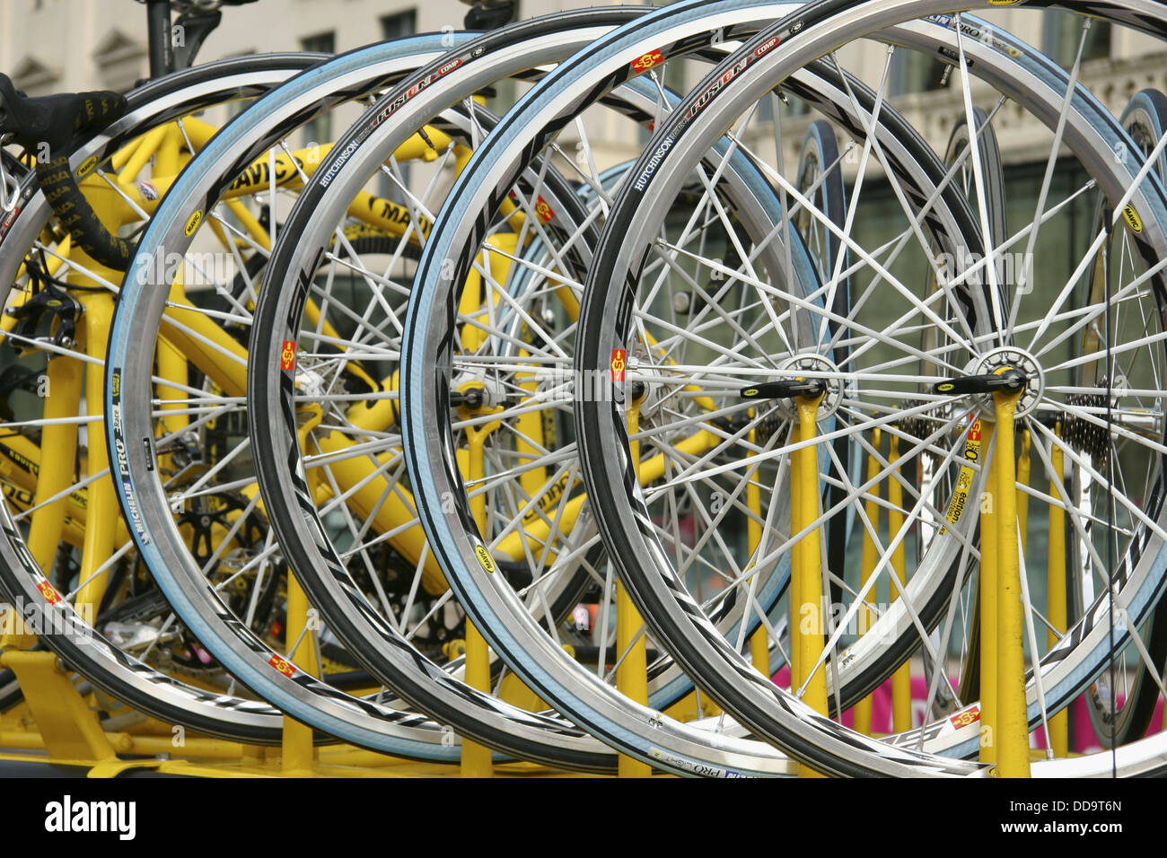 Bike with support wheels hi-res stock photography and images - Alamy