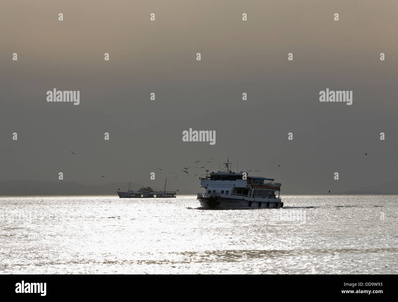 Turkey, Izmir, Ferry boat at sea Stock Photo - Alamy
