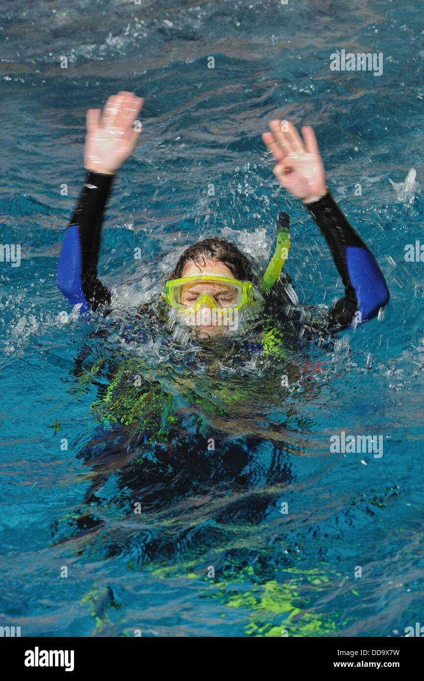 Diver on water hi-res stock photography and images - Alamy