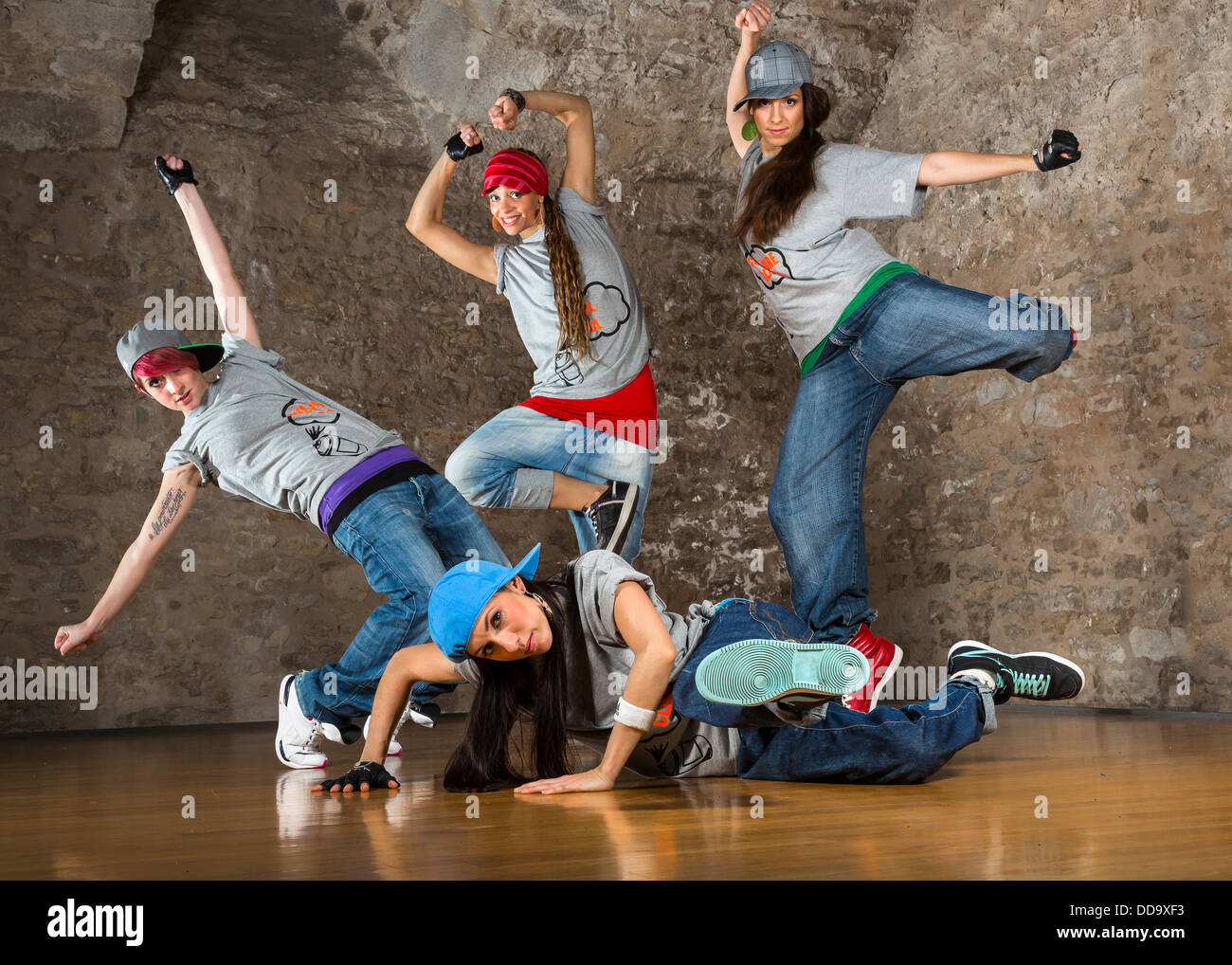 Women performing hip hop style Stock Photo - Alamy