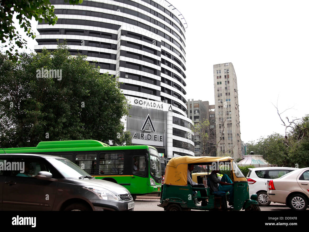 Commercial and residential building India Stock Photo - Alamy