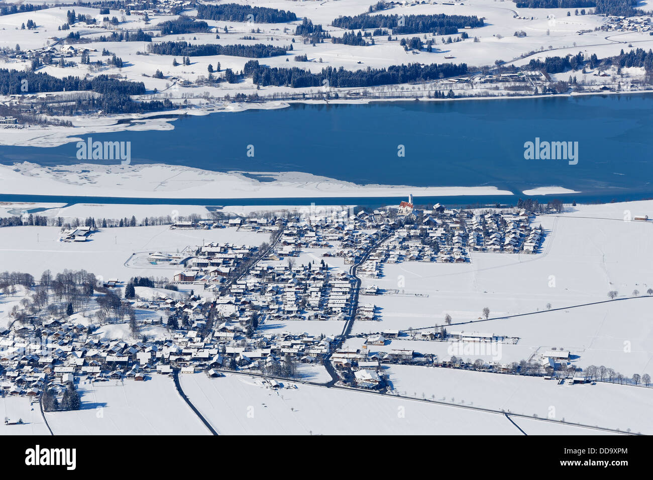Germany, Bavaria, View of Lake Forggensee Stock Photo - Alamy
