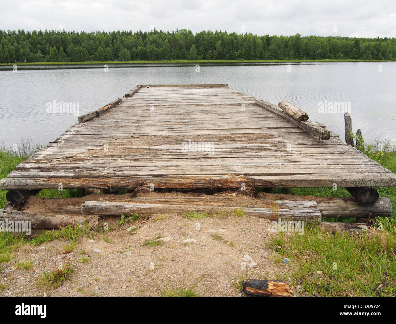 pier on the river Stock Photo - Alamy