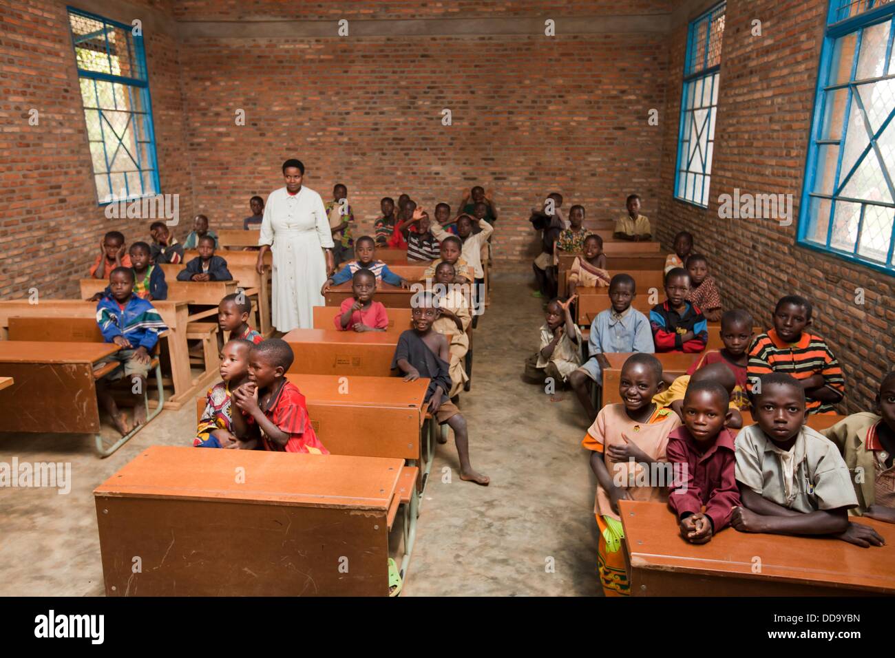 Burundi, a class of elementary schools Masango Stock Photo - Alamy