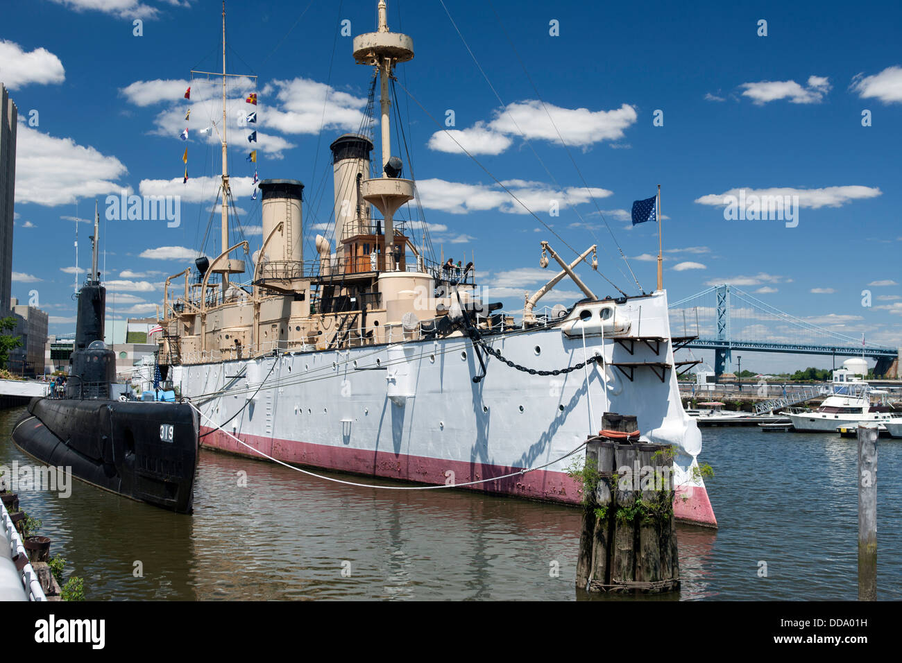 CRUISER OLYMPIA SEAPORT MUSEUM WATERFRONT DOWNTOWN PHILADELPHIA ...