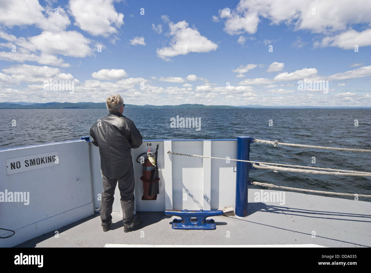 Man standing on ship deck hi-res stock photography and images - Alamy