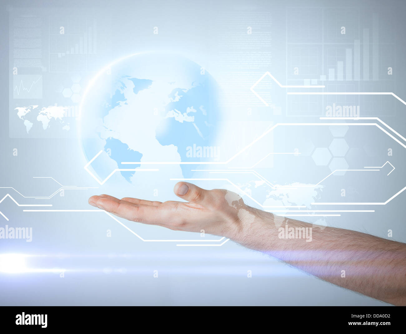 hand holding virtual sphere globe Stock Photo - Alamy hand holding virtual sphere globe Stock Photo - Alamy