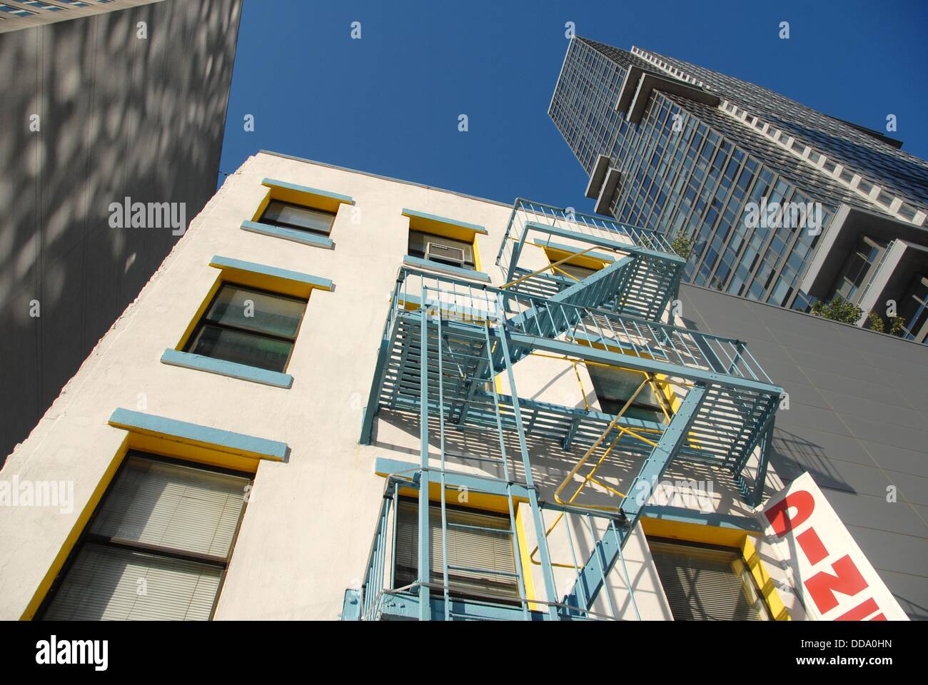 Theater facade fire escape hi-res stock photography and images - Alamy
