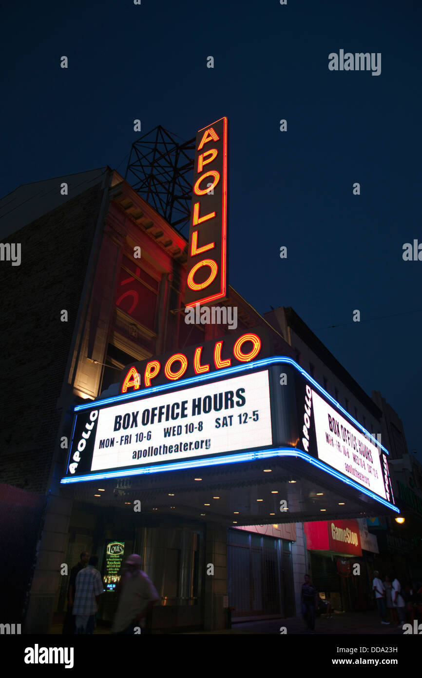 APOLLO THEATER SIGNS 125TH STREET HARLEM MANHATTAN NEW YORK CITY USA ...